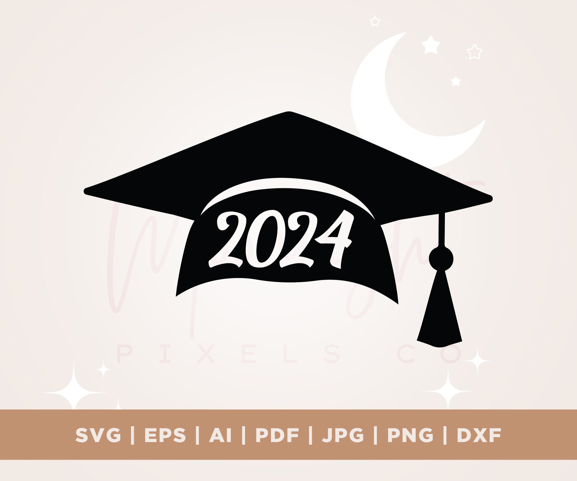 Black Graduation Mortarboard Cap Svg, Cricut, Png, Svg, Sublimation ...