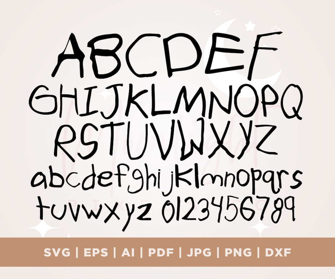 Kids Handwritten Digital Font, Cute Handwriting Fonts, Halloween Font ...