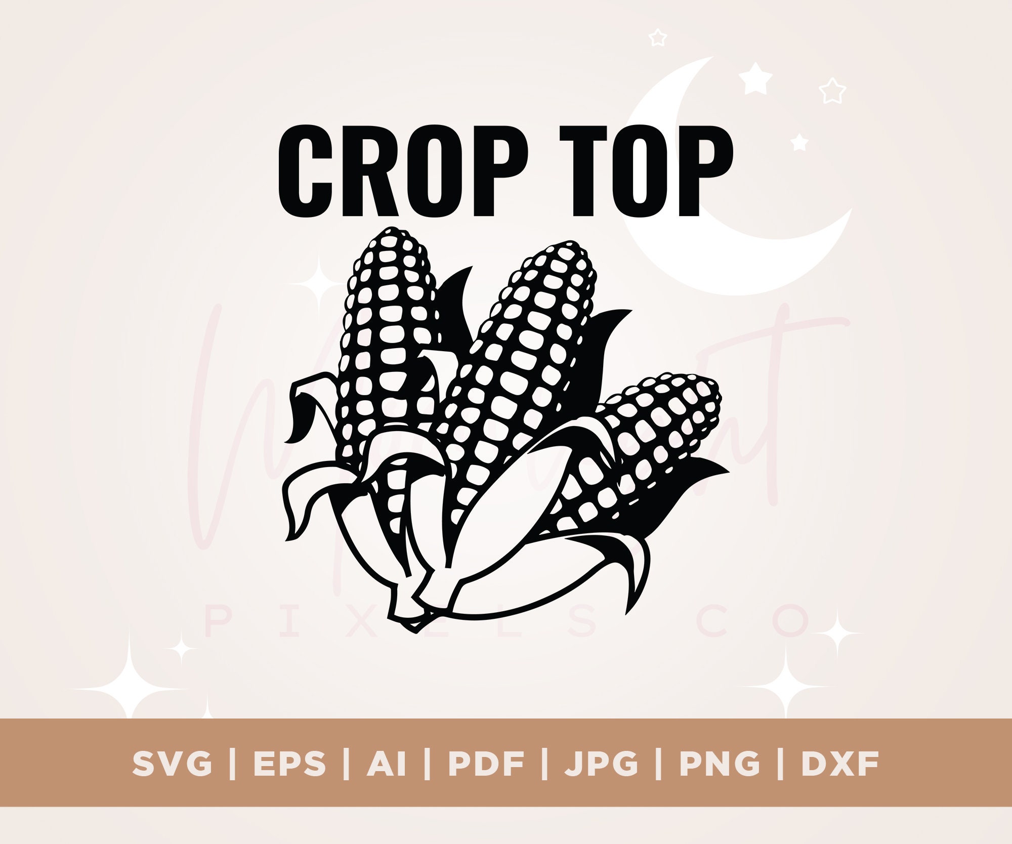 Crop Top Svg Corn Farmer Svg Crop Svg Tshirts Iron On - Etsy