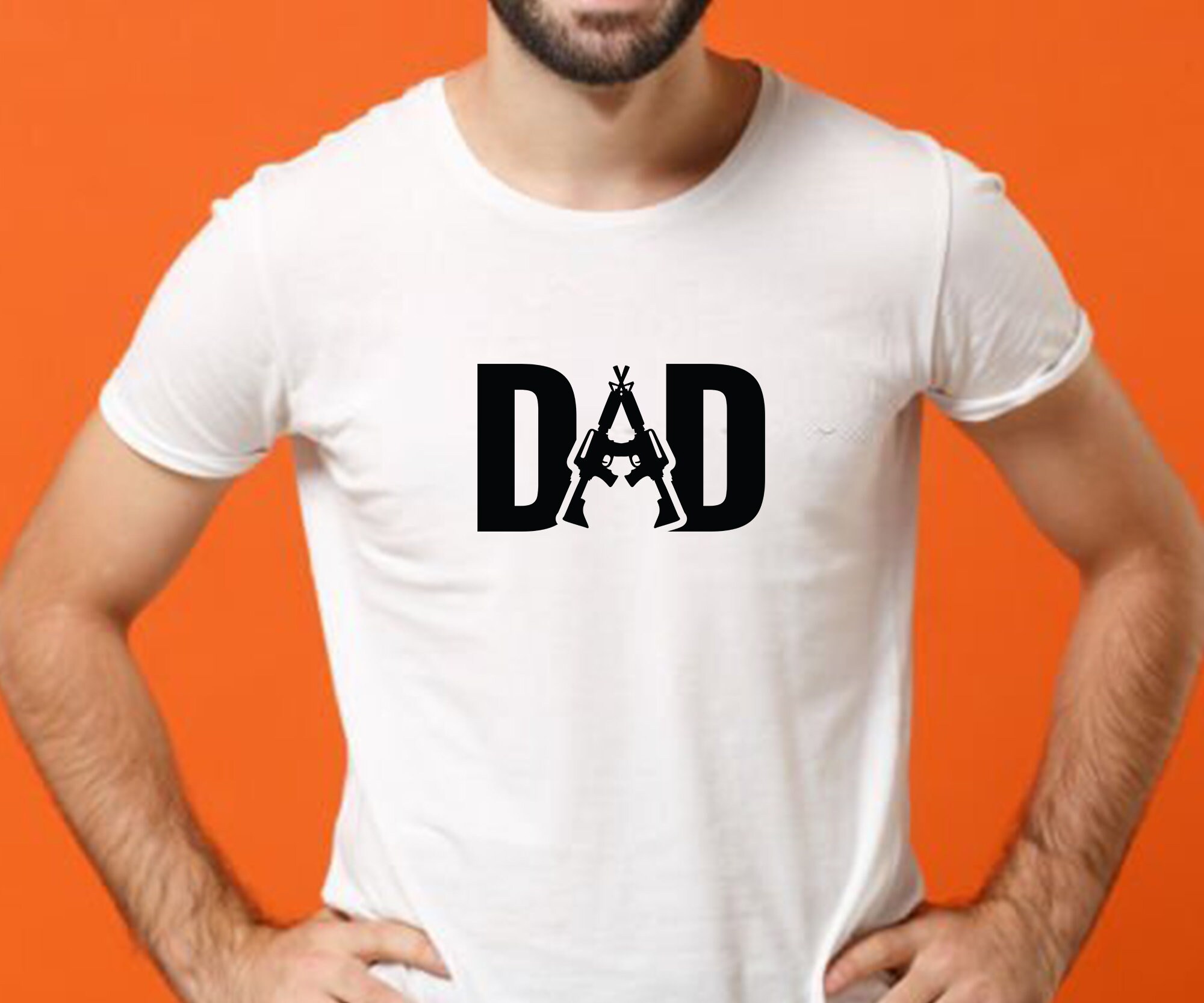 DAD Second Amendment, Dad Rifle SVG, Patriotic Print, Design, America ...