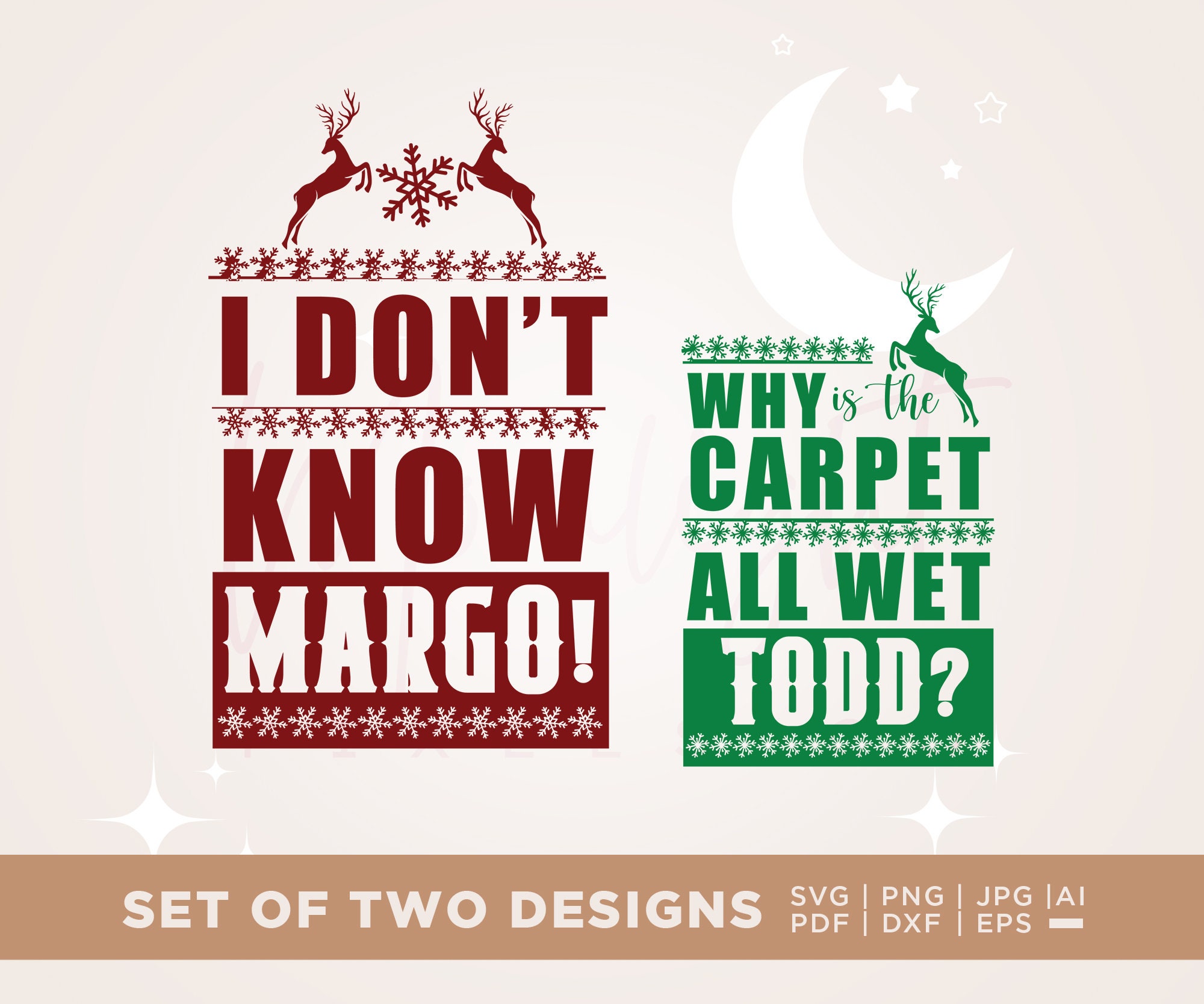 Christmas Vacation Todd and Margo Svg, Couple Christmas Svg, Christmas ...