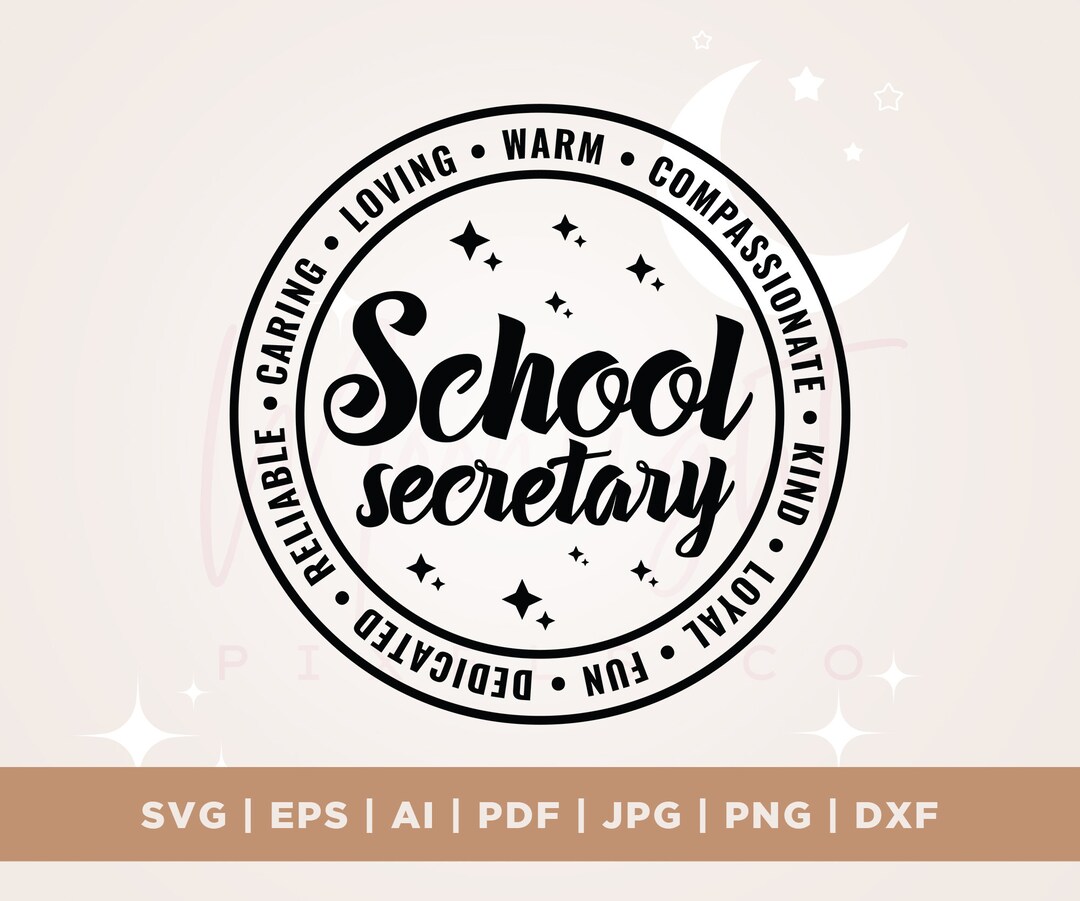 School Secretary SVG, Secretary Gift Svg, Staff Worker, Office ...