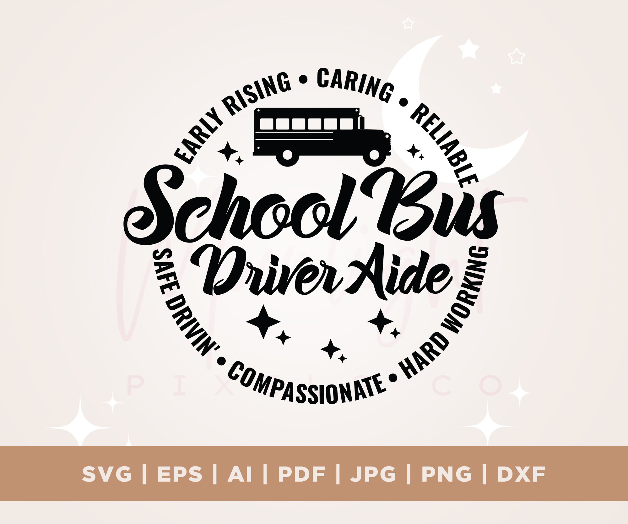 School Bus Driver Aide SVG, School Bus Aide SVG, Cricut, Svg ...