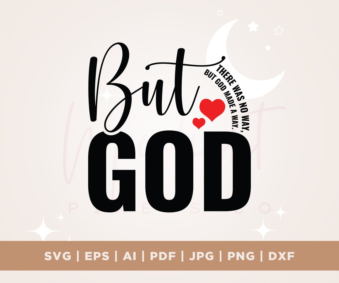 But God Svg, Faith Svg, Church, African American, Religion, Silhouette ...