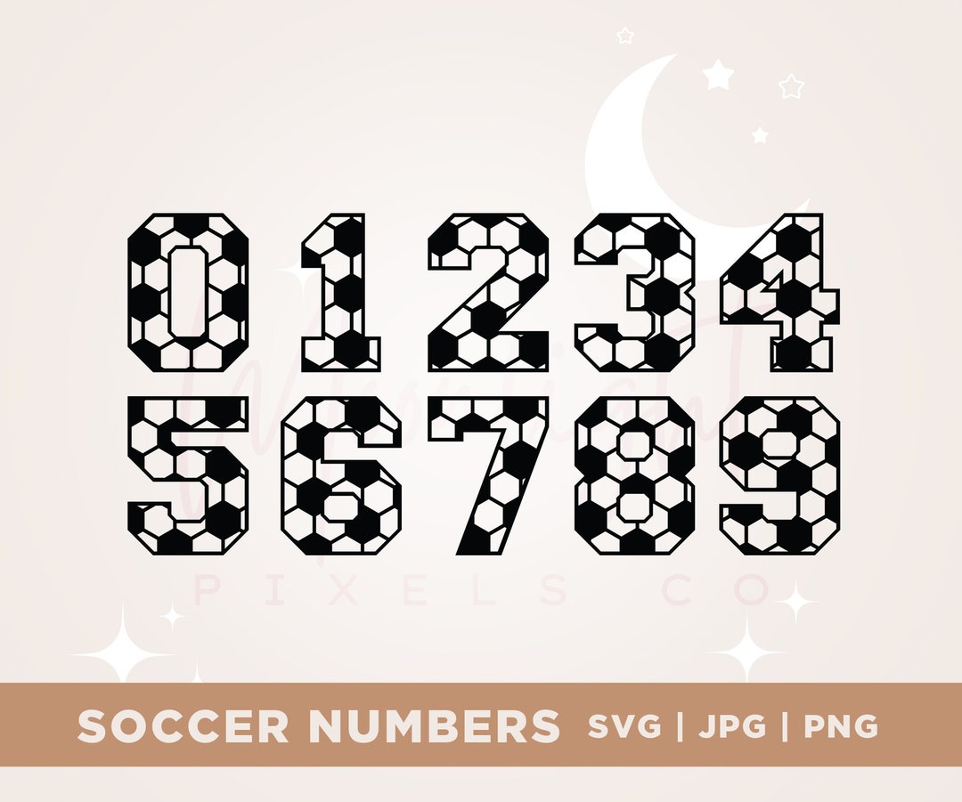 Soccer Numbers Svg, Varsity, Fall Svg, Autumn Svg, Vinyl, Silhouette ...