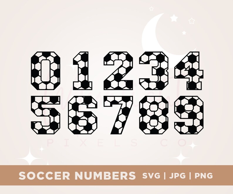 Soccer Numbers Svg Varsity Fall Svg Autumn Svg Vinyl - Etsy