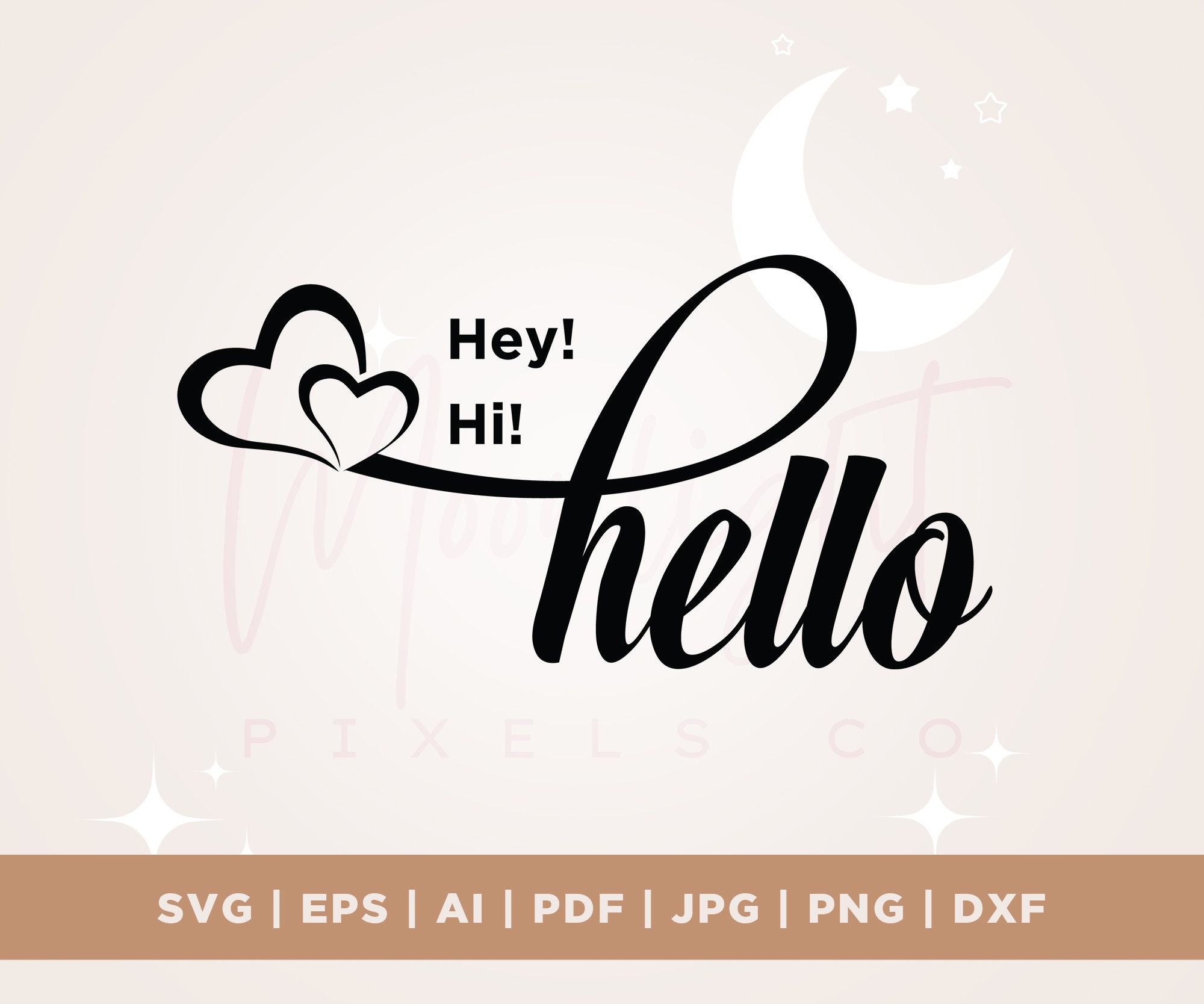Hi Hey Hello SVG, Welcome Svg, Door Hanging Svg, Welcome Sign Svg, Home ...