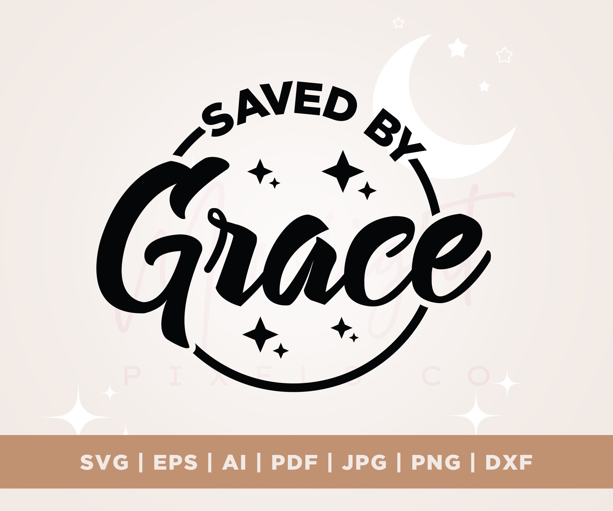 Saved by Grace Svg, Cricut, Png, Svg, Sublimation, Christian SVG, Cut ...
