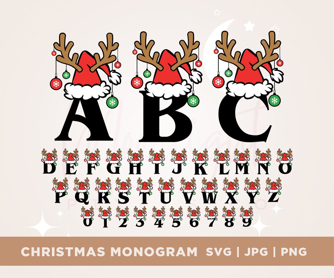 Christmas Alphabet Svg Bundle, Shirts Svg, Christmas Gifts Svg ...