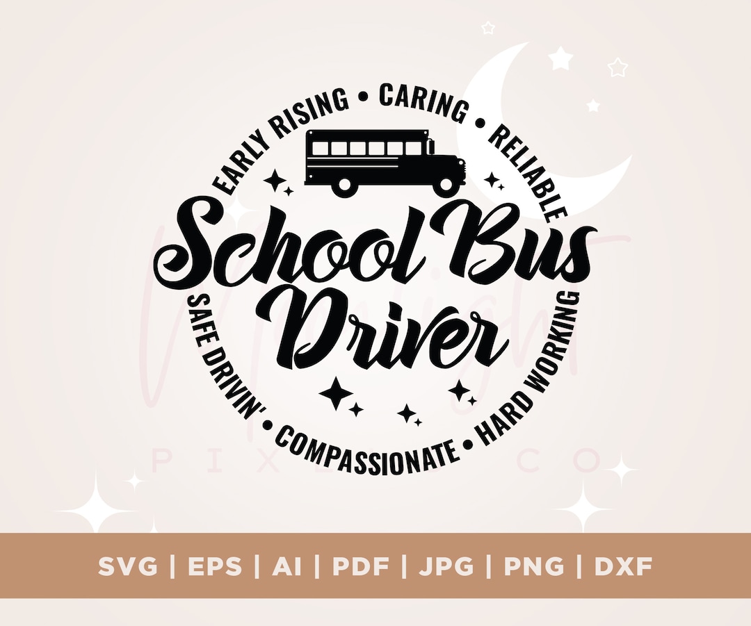 School Bus Driver SVG, Cricut, Png, Svg, Sublimation, School Bus SVG ...