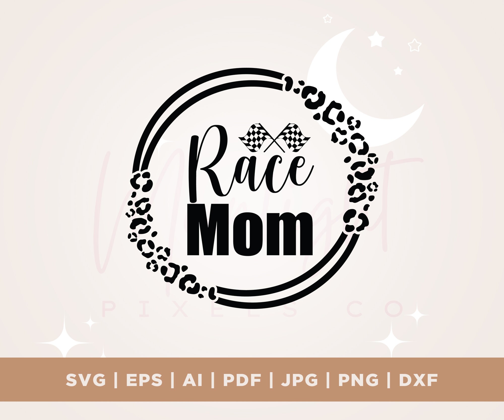 Race Mom Svg Race Mom Leopard Frame Svg Mom Svg Leopard - Etsy