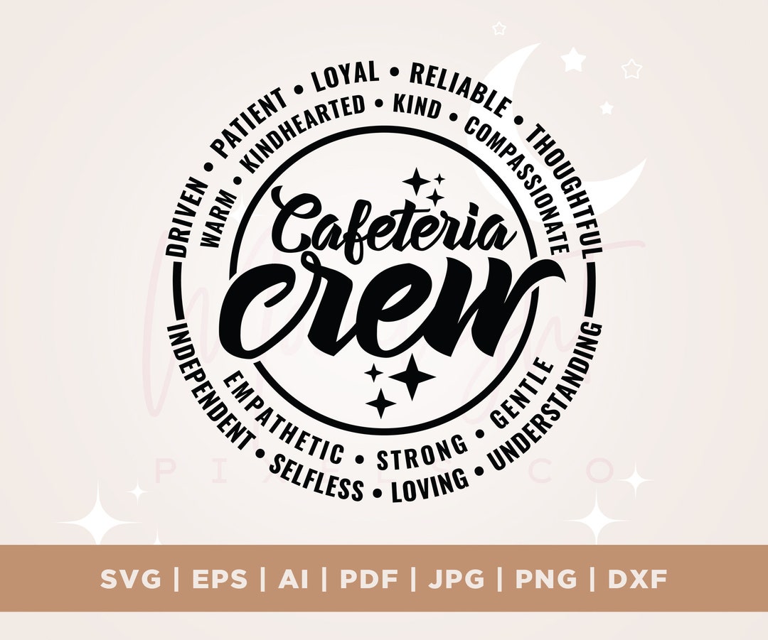 Cafeteria Crew Svg, Cafeteria Team, Lunchroom, Lunch Lady Svg ...