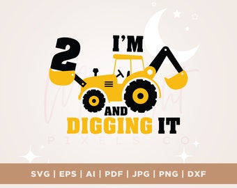 2 Years Old Svg 2nd Birthday SVG Second Birthday Svg - Etsy