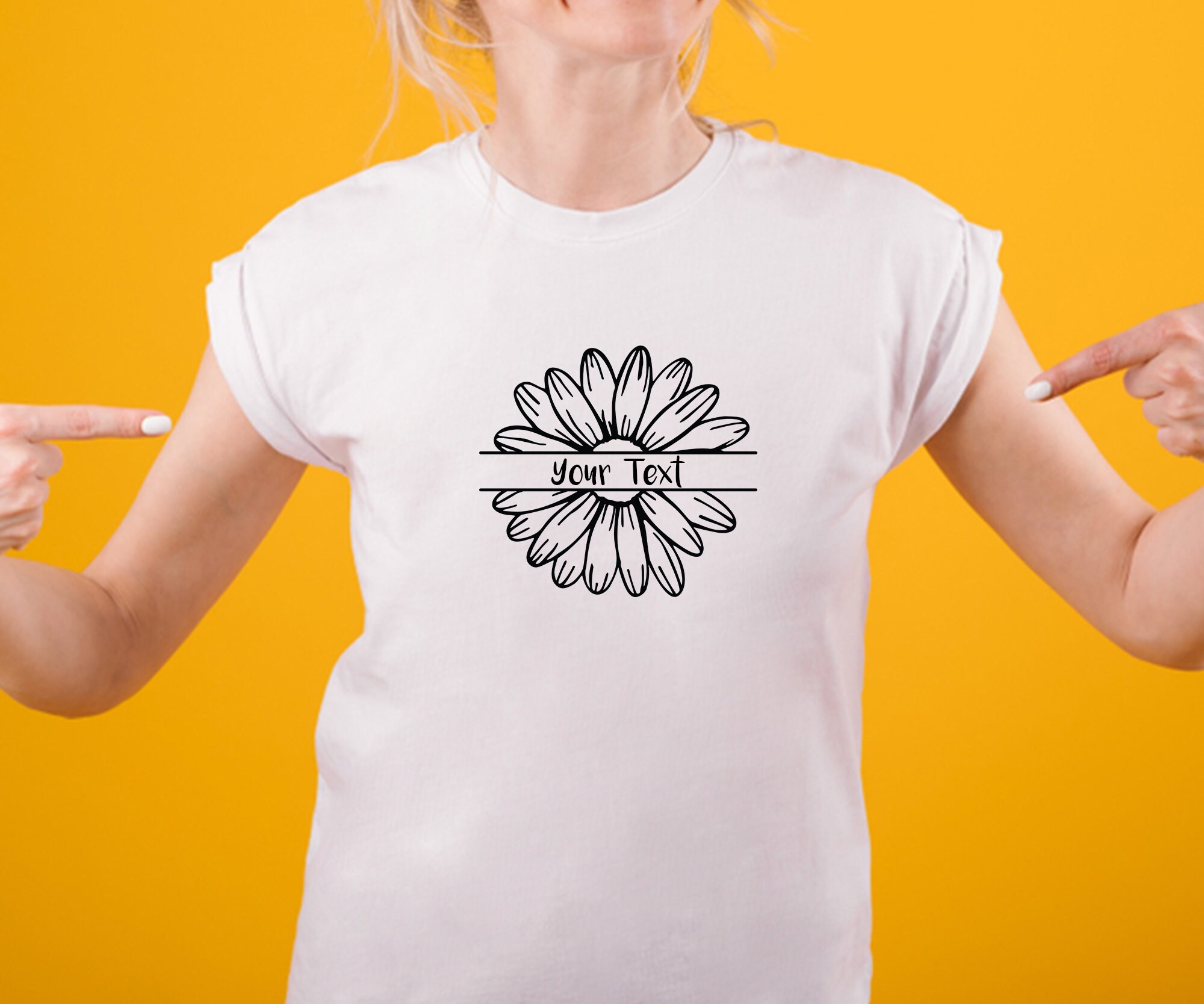 Split Flower Svg, Split Monogram SVG, Flower Monogram Svg, Daisy Svg ...