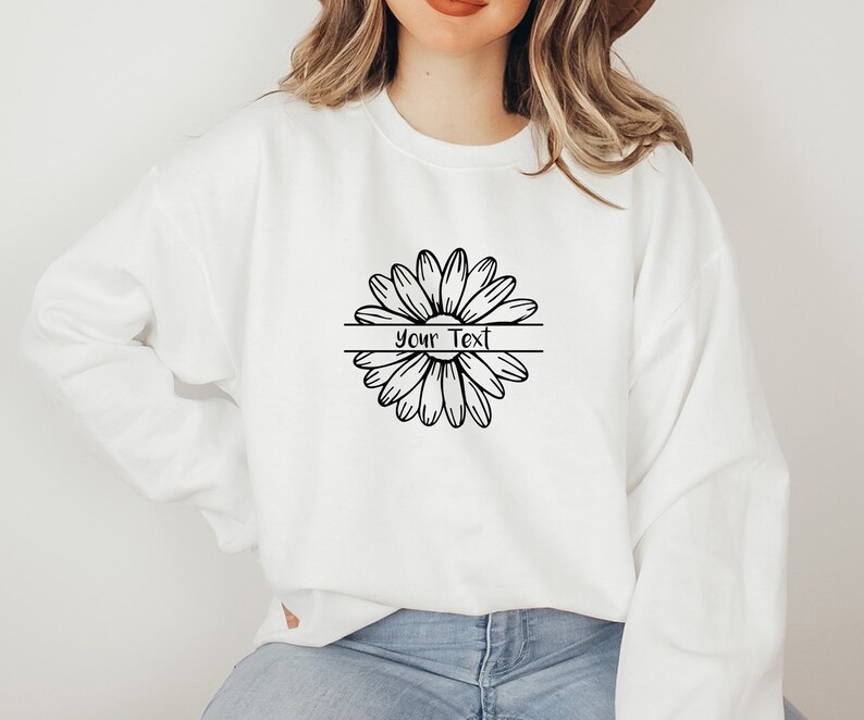 Split Flower Svg, Split Monogram SVG, Flower Monogram Svg, Daisy Svg ...