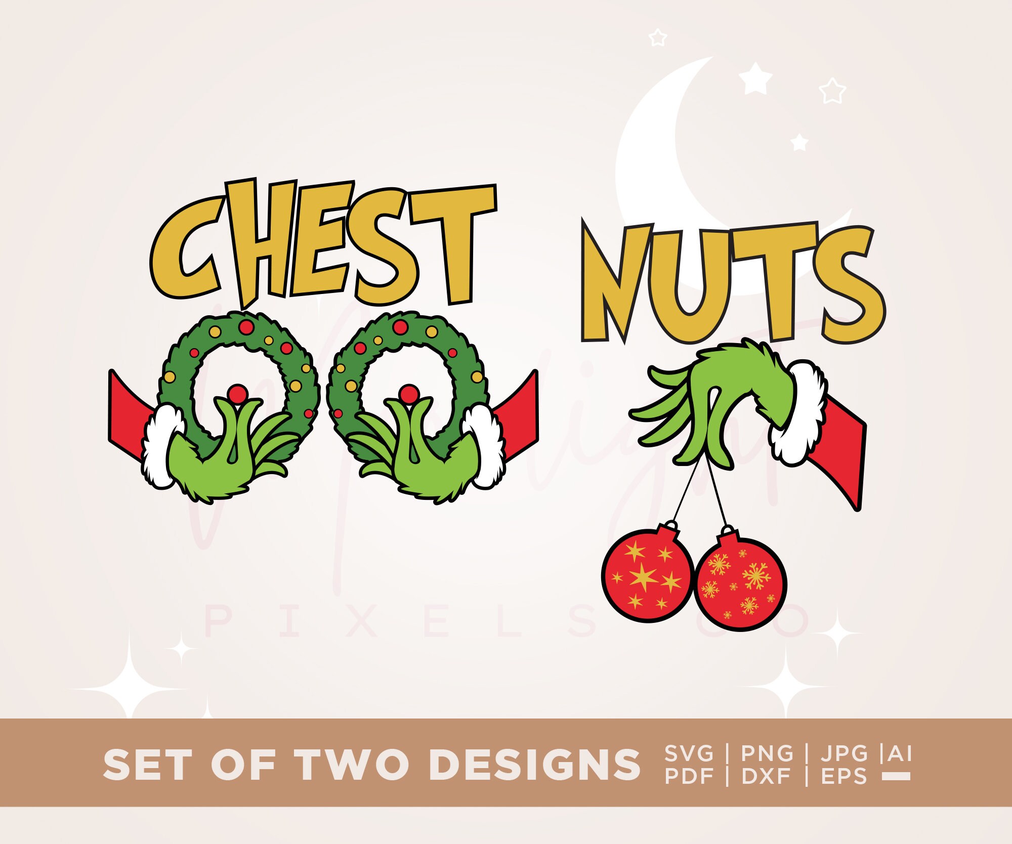 Chest Nuts SVG, Chest Nuts PNG, Couple Svg, Married Svg, Christmas Svg ...