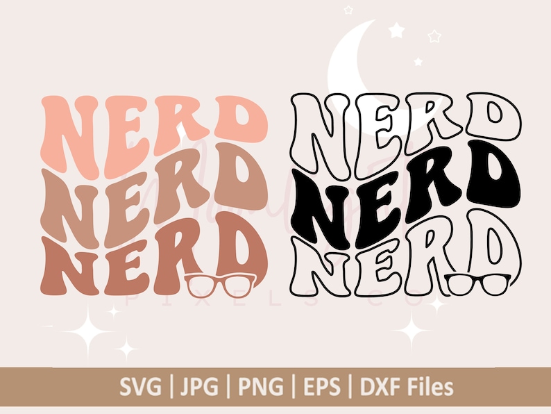 Nerd Bundle SVG , PDF, PNG Digital Cut Files for Cricut Instant ...