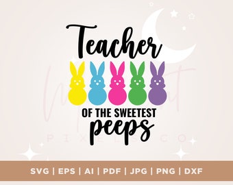 Easter Teacher SVG, Easter Svg, Gift for Teacher, Svg Files, Png Files ...