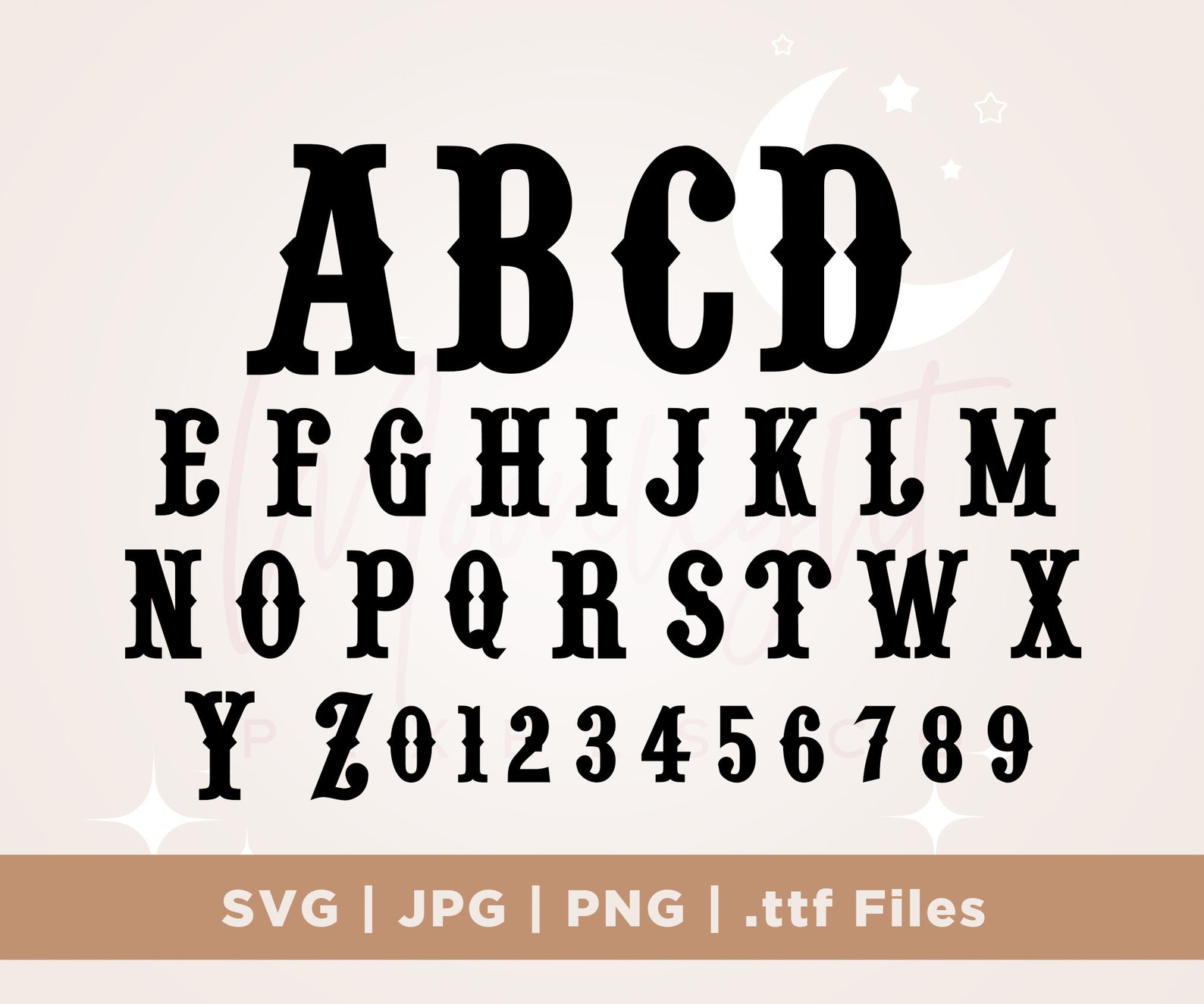 Cowboy Font Ttf, Svg Files, Cowboy Font, Svg, Western Font, Wild West ...