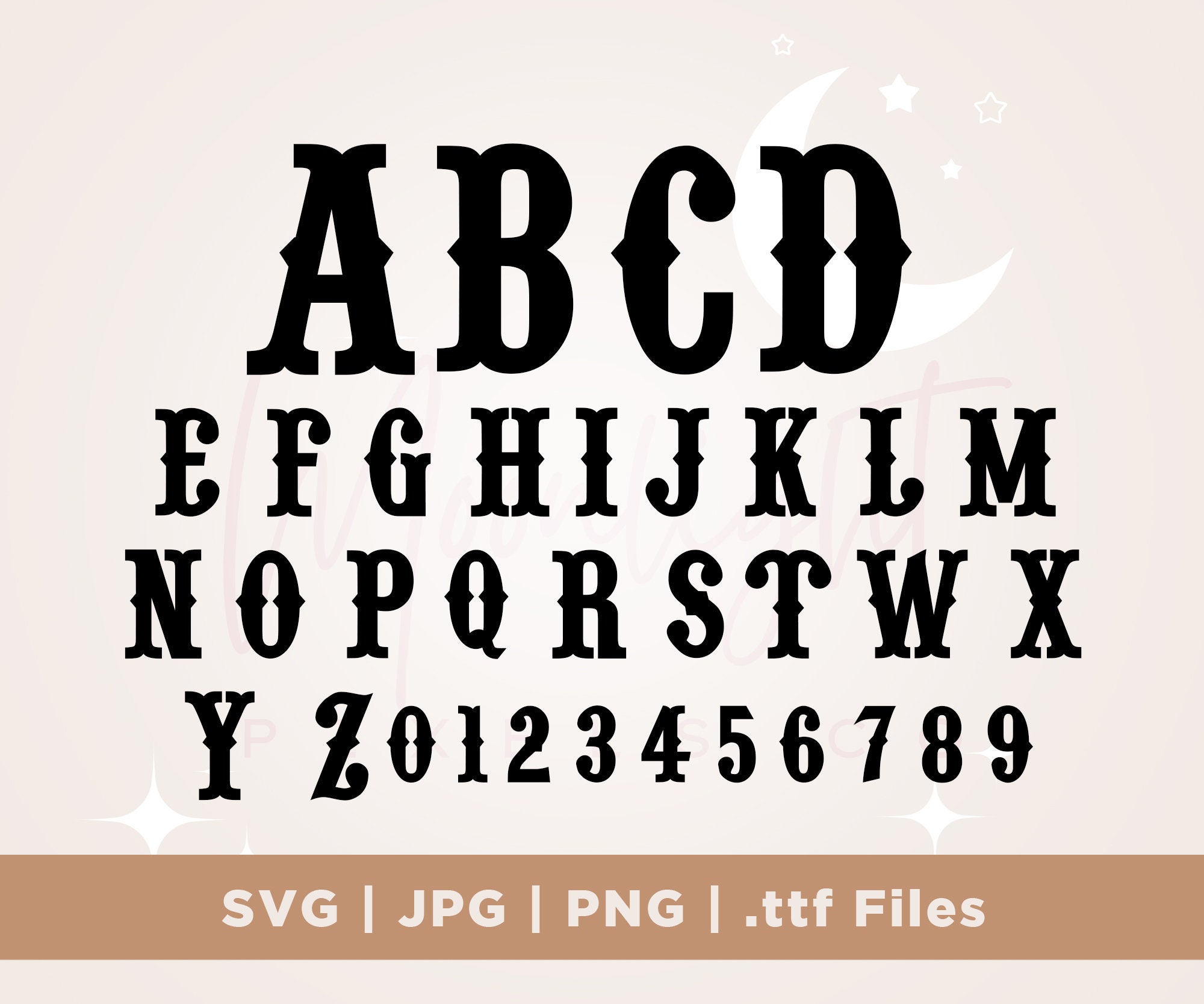 Cowboy Font Ttf, Svg Files, Cowboy Font, Svg, Western Font, Wild West ...