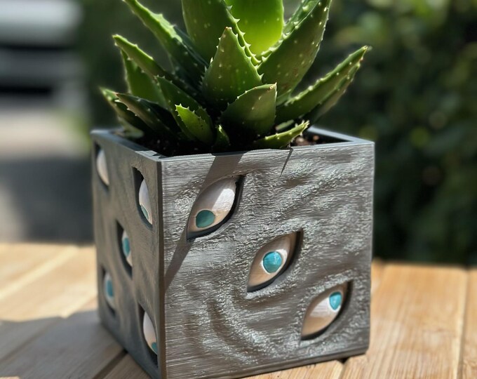 Jujutsu Kaisen 3D Printed Gojo Prison Realm - Planter in Color - Cube ...