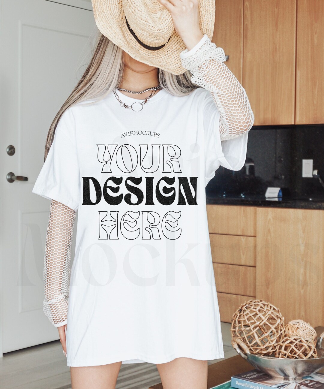 Gildan 5000 White Tshirt Mockup | G500 White T-shirt Mockup - Boho ...
