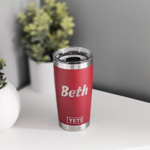 Custom Engraved Yeti Tumbler 20oz Any Team, School, Logo! - Etsy