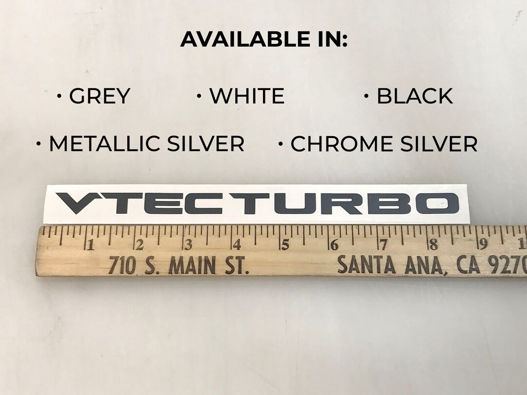 VTEC Turbo Sticker - Honda Civic - Set of 2 Decals - Etsy