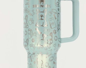 Frenchie Faux Stanley Cup 40oz - Etsy