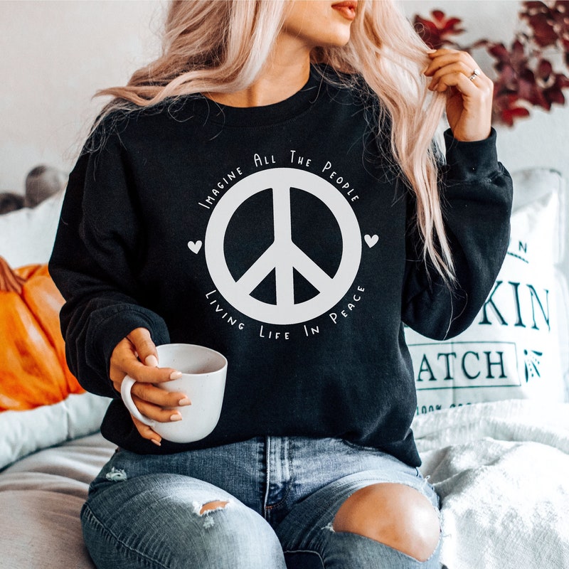 Sweaters With Peace Sign - Etsy