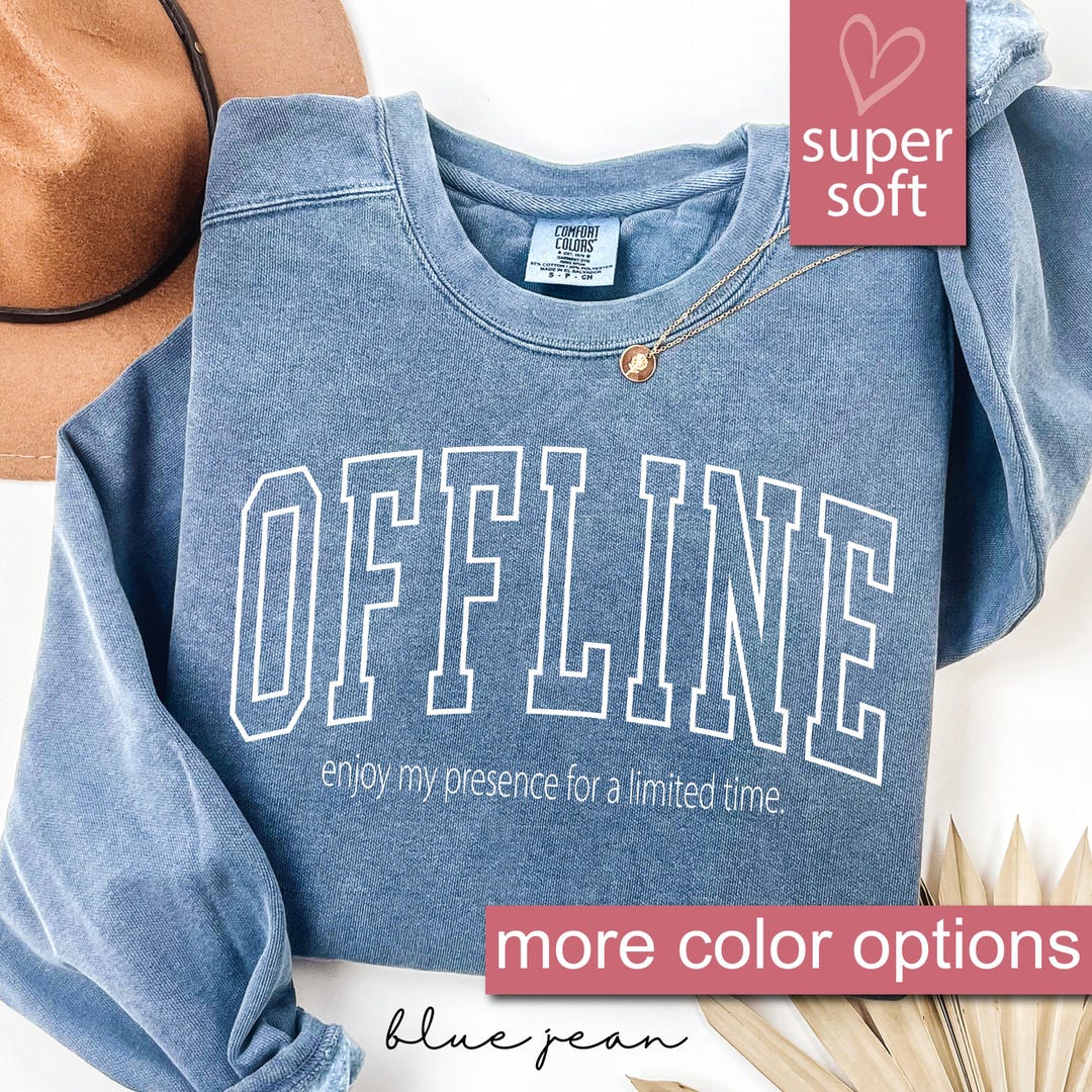 Comfort Colors® Offline Gamer Sweatshirt, Funny Gamer Gifts, Cute ...