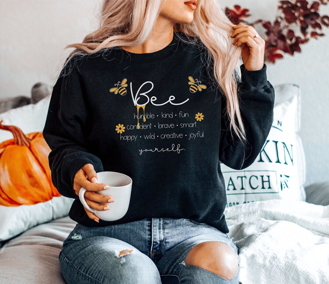 Bumble Bee Teacher Sweatshirt for Women, Save the Bees Oversized ...