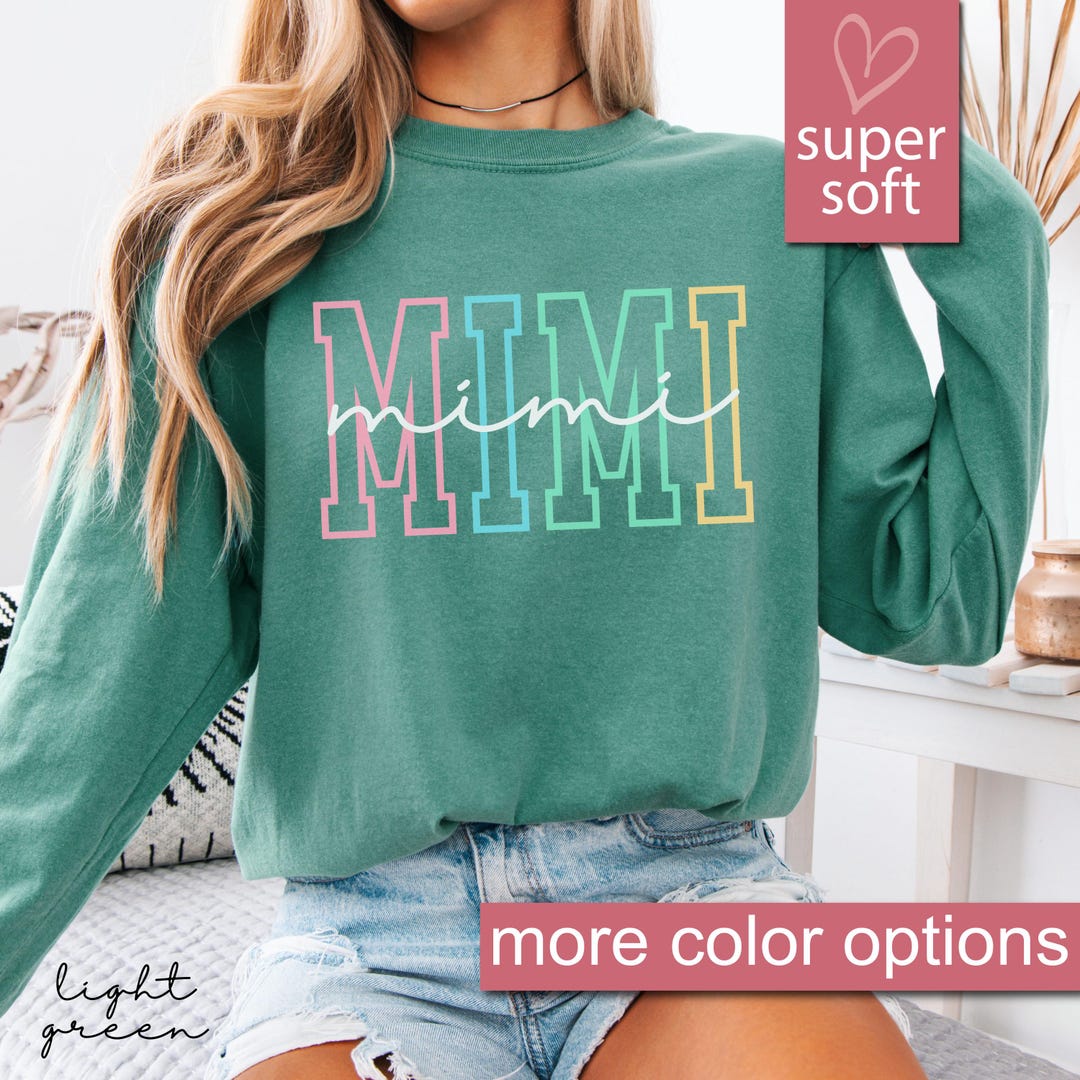 Comfort Colors® Mimi Long Sleeve Shirt, Mimi Long Sleeves, Mimi Long ...