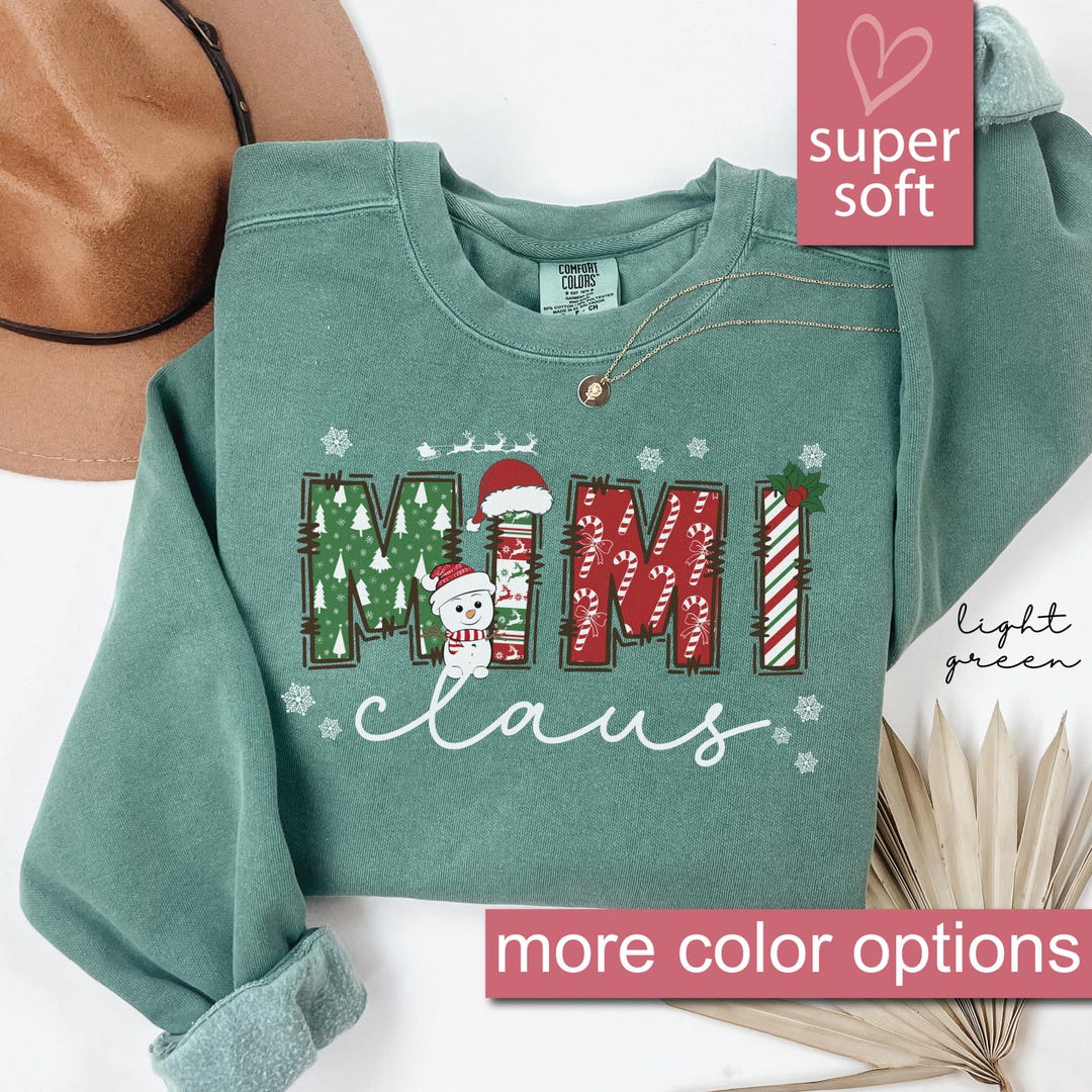 Comfort Colors® Mimi Christmas Gift Sweatshirt, Christmas Mimi ...