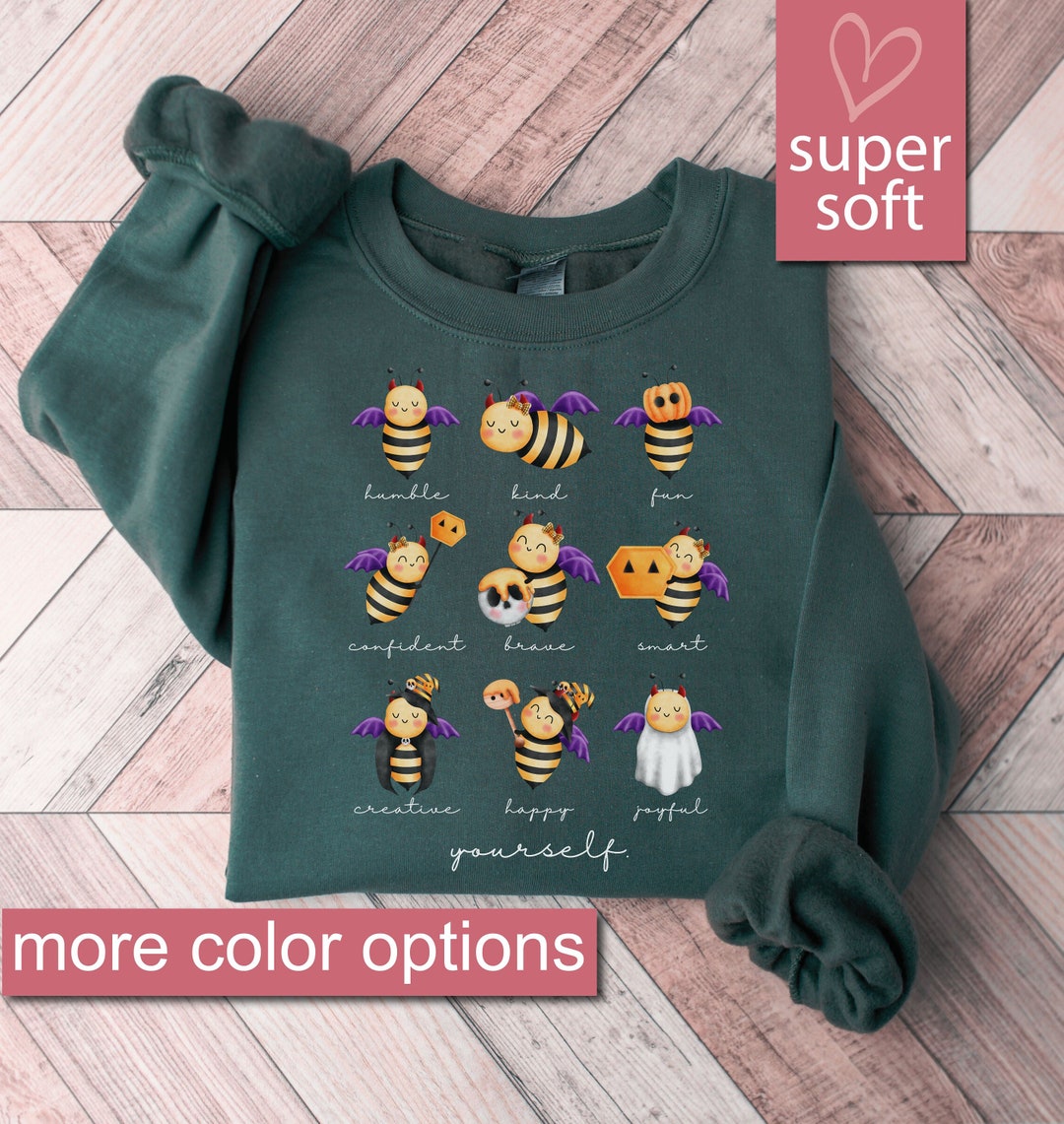 Halloween Bee Sweatshirt, Halloween Honey Bee Sweatshirts, Halloween ...