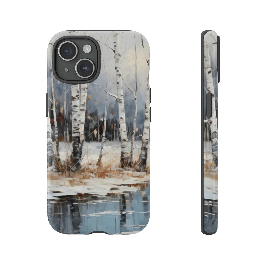 Birch Trees in Winter Phone Case for Apple Iphone, Google Pixel, and ...