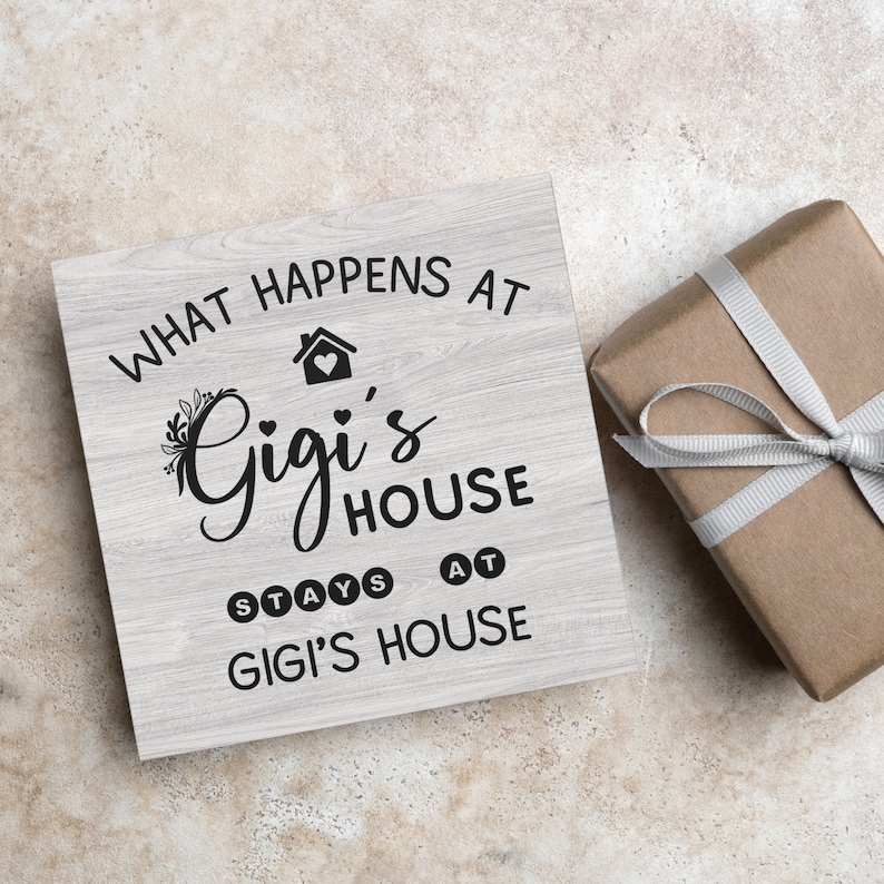 Gigi Sign, Gigi Mother's Day Gift From Grandkids, Gigi Grandma Sign ...