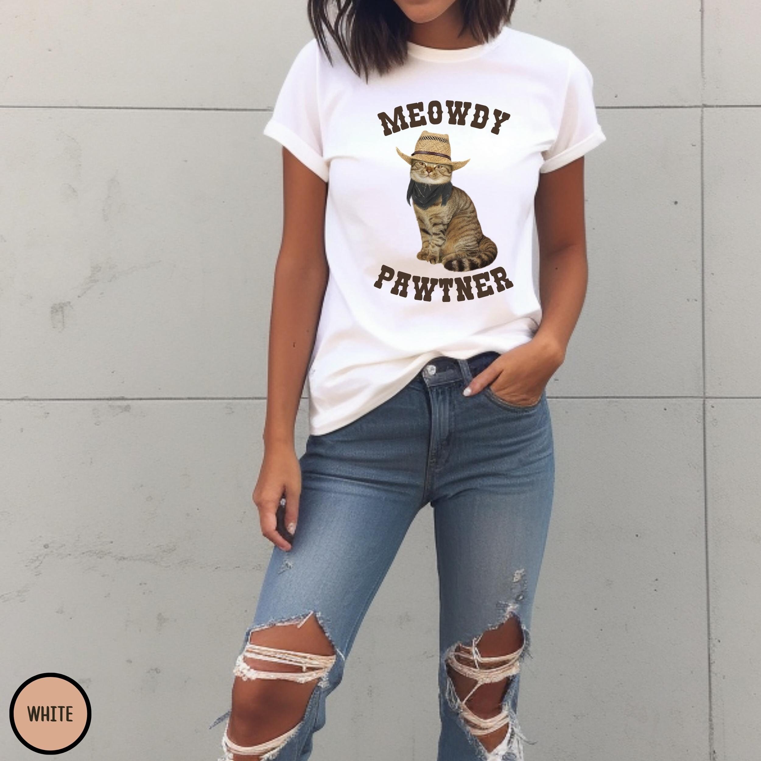 Meowdy Partner Meowdy Shirt Howdy Cat Shirt for Cat Lover Gift Cowboy ...