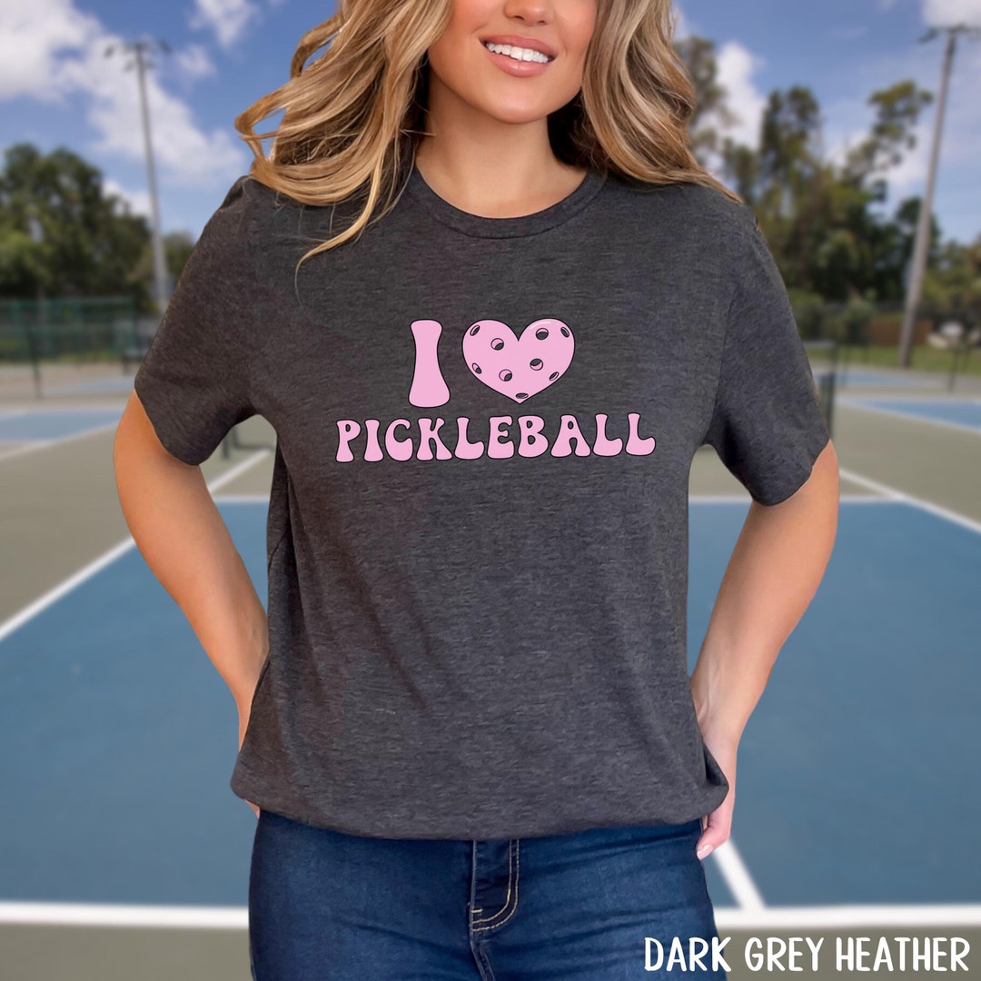 I Love Pickleball Shirt Pickleball Heart Shirt Cute Pickleball Gift for Pickleball Lover Gift ...