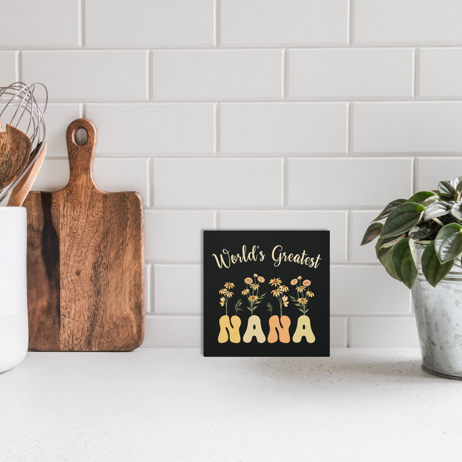 Nana Sign, Gift for Nana Canvas Sign, Nana Mothers Day Gift From ...
