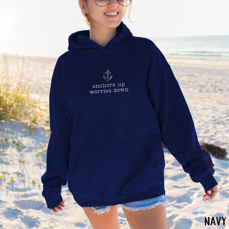 Cruise Hoodie Anchors up Worries Down Caribbean Cruise Family Matching ...