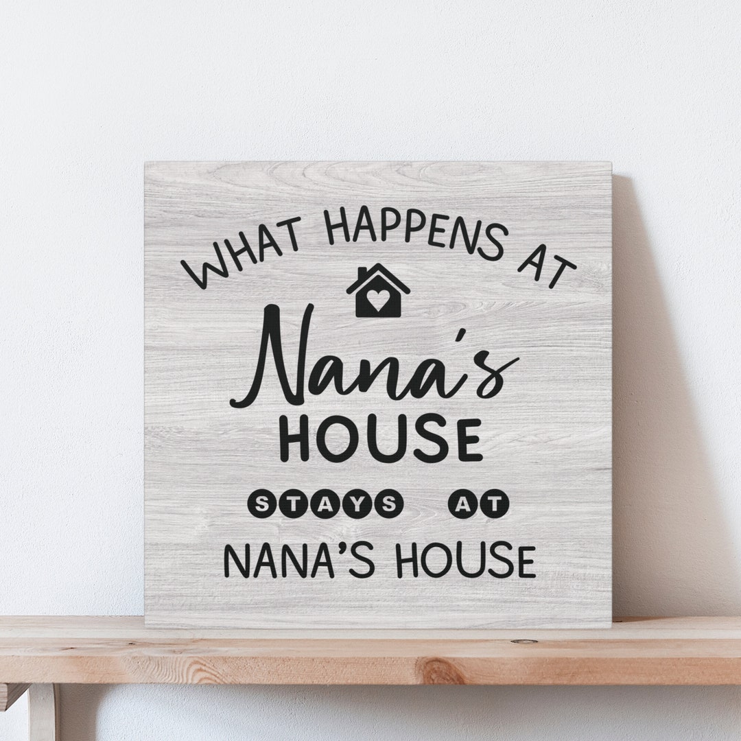 Nana Sign, Nana Mothers Day Gift From Grandkids, Nana Baby Announcement ...