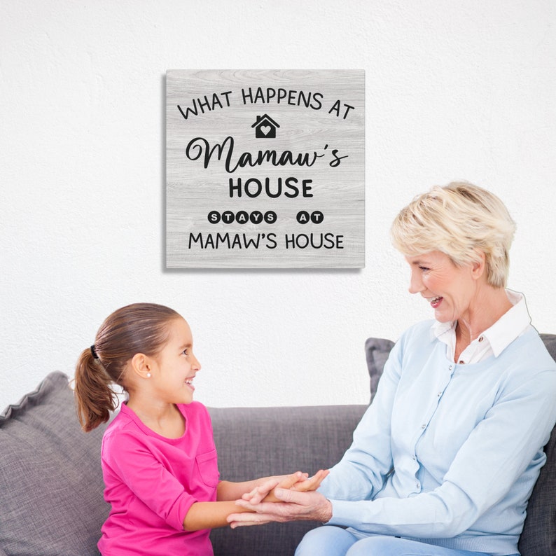 Mamaw Sign, Mamaw Gifts, Mamaw Mothers Day Gift From Grandkids, Gift ...