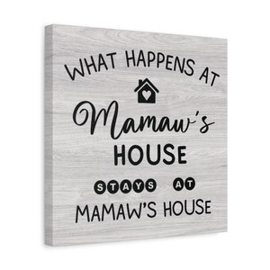 Mamaw Sign, Mamaw Gifts, Mamaw Mothers Day Gift From Grandkids, Gift ...