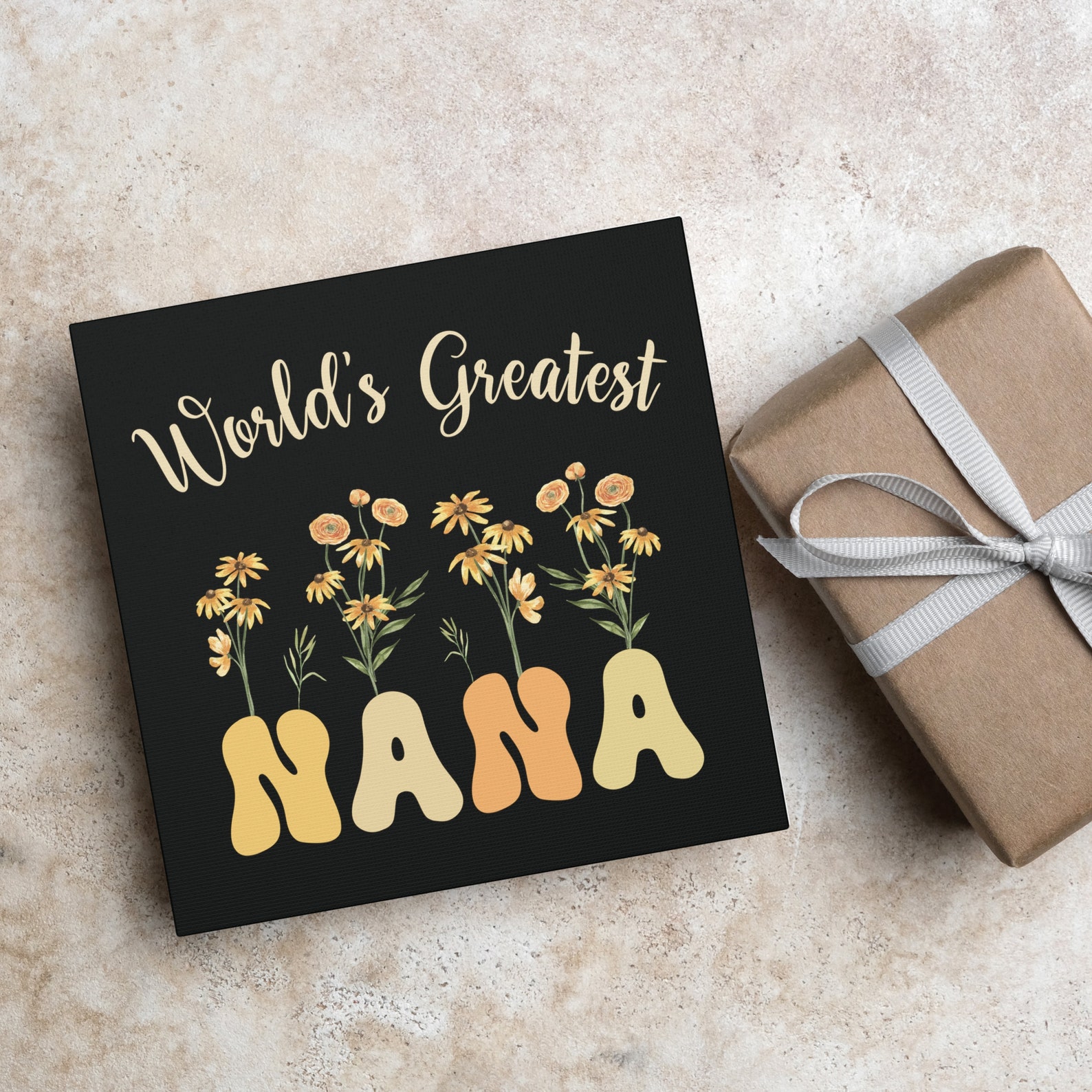 Nana Sign, Gift for Nana Canvas Sign, Nana Mothers Day Gift From ...