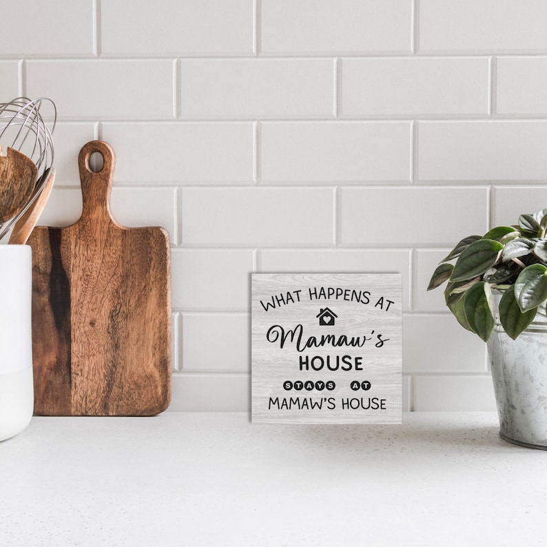 Mamaw Sign, Mamaw Gifts, Mamaw Mothers Day Gift From Grandkids, Gift ...