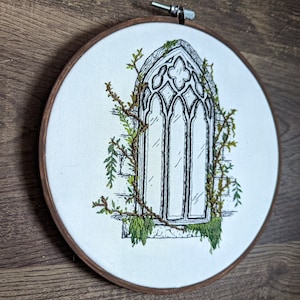 Gothic Arch Embroidery Pattern - Modern Hand Embroidery - Etsy