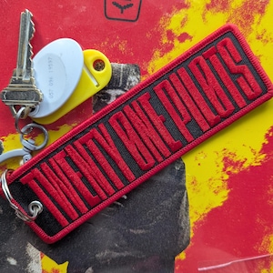 Twenty One Pilots Embroidered Patch Keychain - Logo Tag or Bag Charm - Etsy