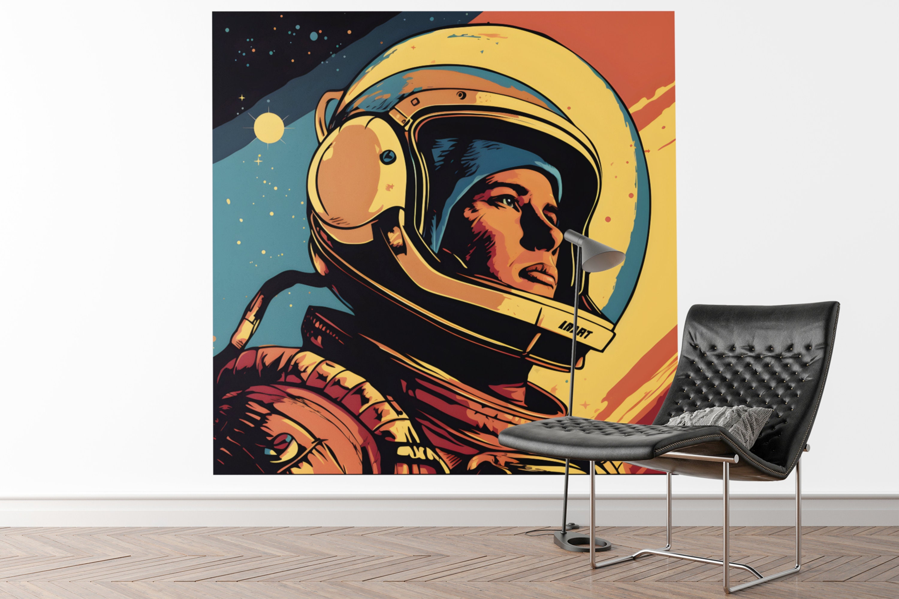 Retro Spaceman Art