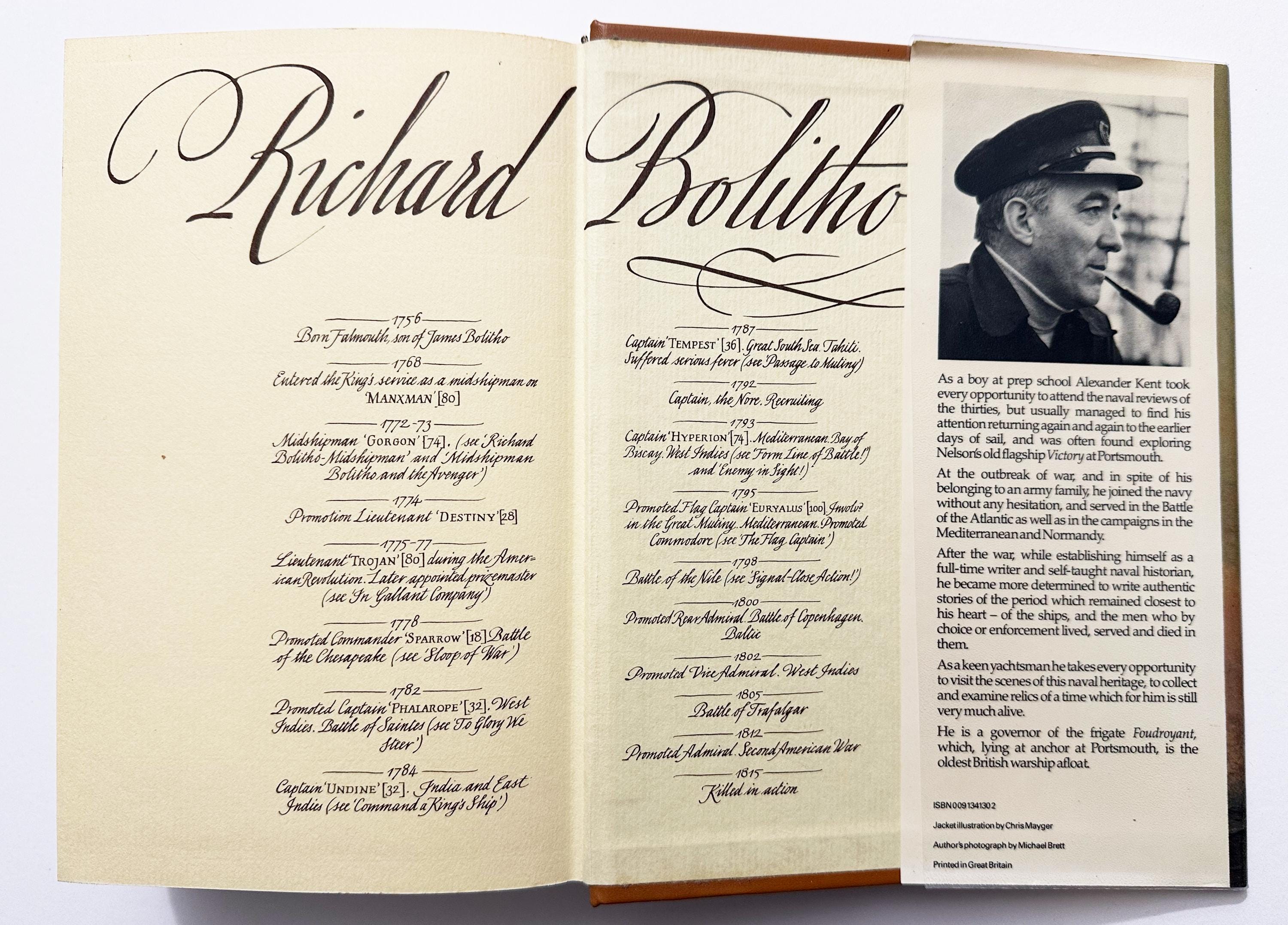 Captain Richard Bolitho Trilogy by Alexander Kent Vintage Book - Etsy